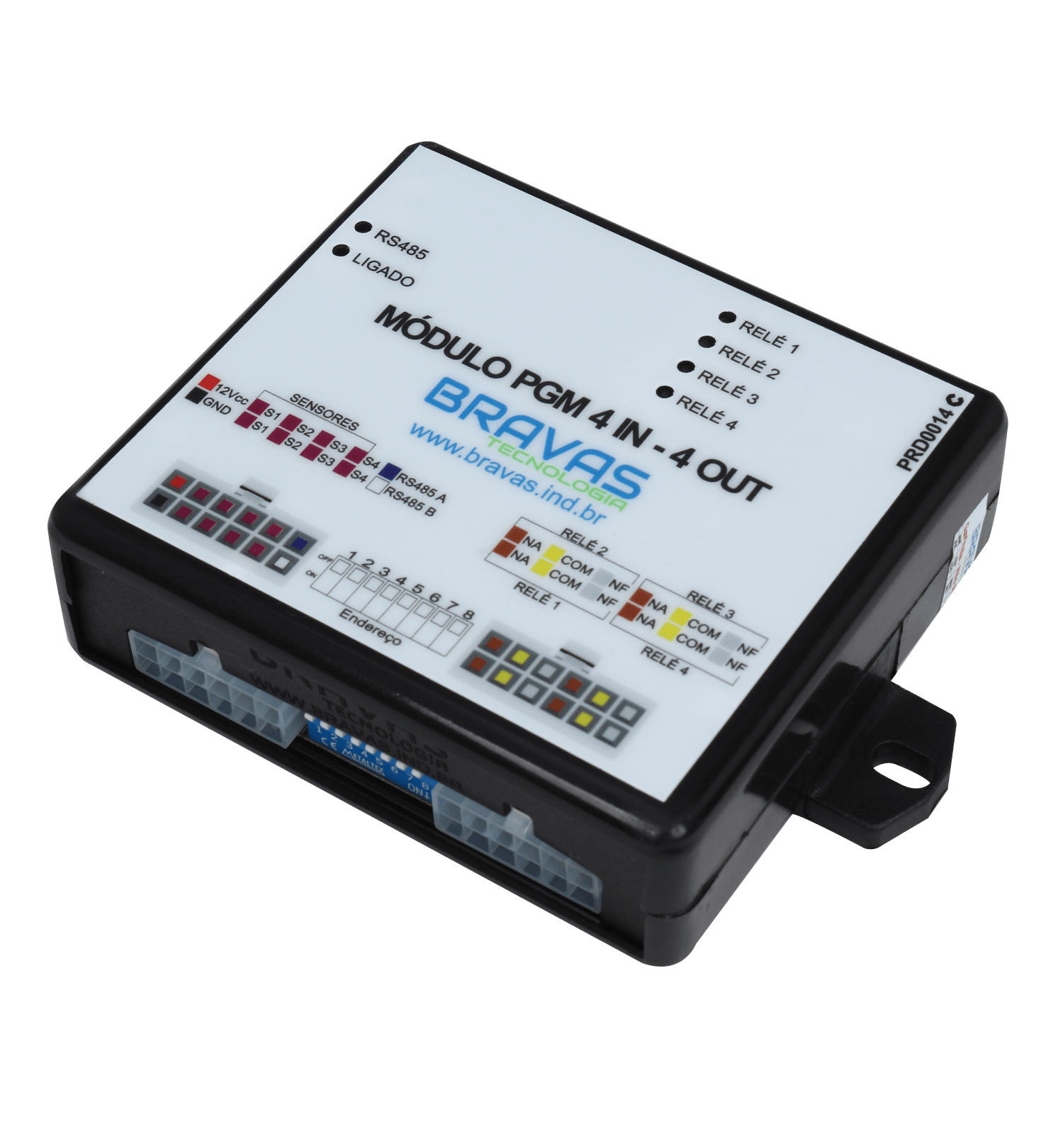 MÓDULO PGM 4 IN 4 OUT - BRAVAS - CONTROLADORAS - CONTROLES DE ACESSO ...